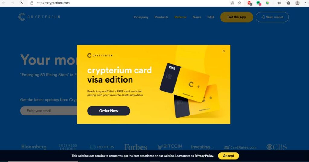 Crypterium Edición VISA: 10 beneficios